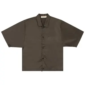Fear Of God Short-sleeve Nylon Shirt 'off - Black