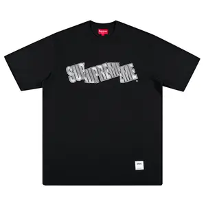 Supreme Cut Logo Short-sleeve Top - Black