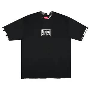 Supreme Layered Short-sleeve Top - Black