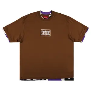 Supreme Layered Short-sleeve Top - Brown