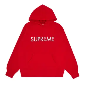 Supreme Capital Hooded Sweatshirt - Red