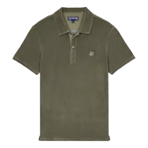 Vilebrequin Organic Cotton Terry Polo Solid Polo Phoenix Green