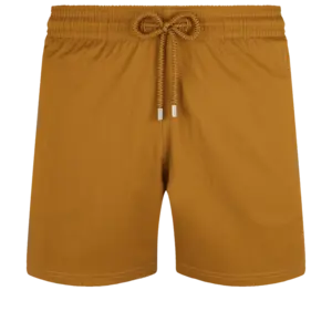 Vilebrequin Stretch Swim Trunks Solid Swimwear Monrise Beige