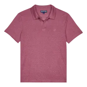 Vilebrequin Linen Jersey Polo Solid Polo Pyramid - Purple