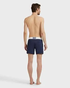 Vilebrequin Merle Stretch Swim Trunks With Flat Belt