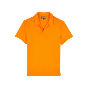 Vilebrequin Tencel Polo Shirt Solid Polo Pirinol Orange