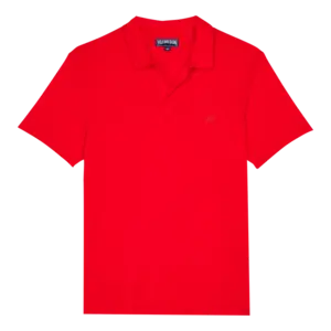 Vilebrequin Tencel Polo Shirt Solid Polo Pirinol Red