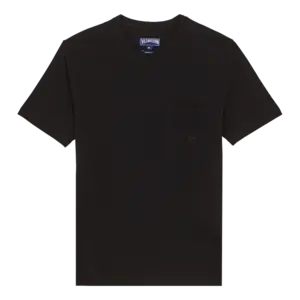 Vilebrequin Organic Cotton Tshirt Solid Tee Shirt Titan Black