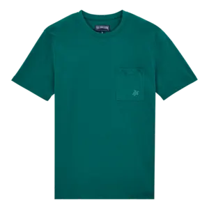 Vilebrequin Organic Cotton Tshirt Solid Tee Shirt Titan Green
