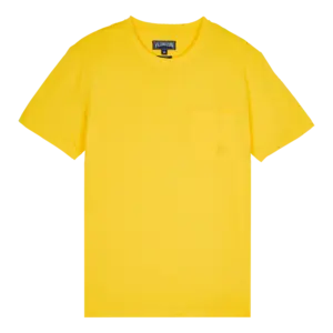 Vilebrequin Organic Cotton Tshirt Solid Tee Shirt Titan Yellow