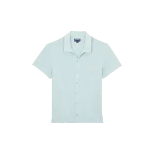 Vilebrequin Terry Bowling Shirt Solid Shirt Charli - Blue