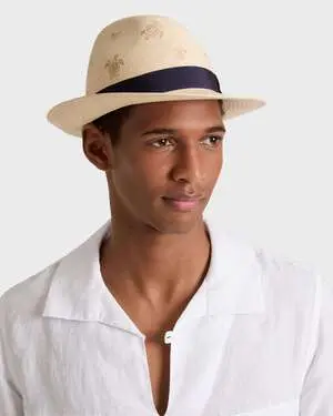 Vilebrequin X Borsalino Straw Panama Hat
