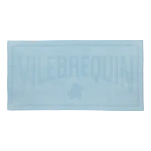 Vilebrequin Beach Towel Cotton Solid Mineral Towel Sand - Blue
