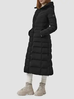 Canada Goose Clair Quilted Nylon Long Coat