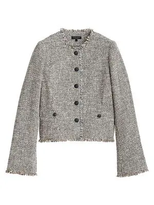 Rag & Bone Women's Carmen Tweed Jacket - Black White  - Black White