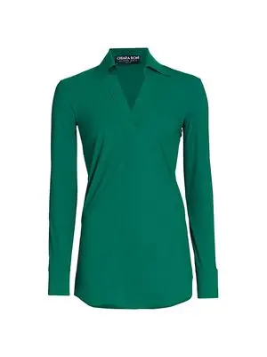 Chiara Boni La Petite Robe Atena Long-sleeve Blouse Jade