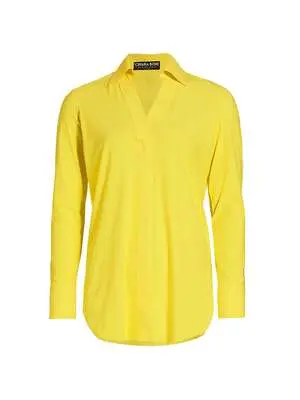 Chiara Boni La Petite Robe Atena Long-sleeve Blouse Lemon