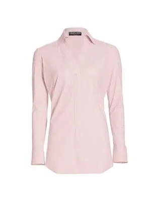 Chiara Boni La Petite Robe Atena Long-sleeve Blouse Poudre