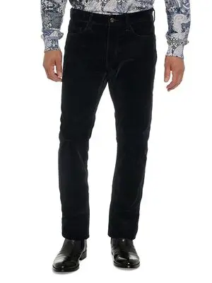 Robert Graham Men's Celestial Velvet Pants - Black  Navy