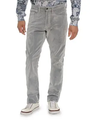 Robert Graham Men's Celestial Velvet Pants - Black  Silver