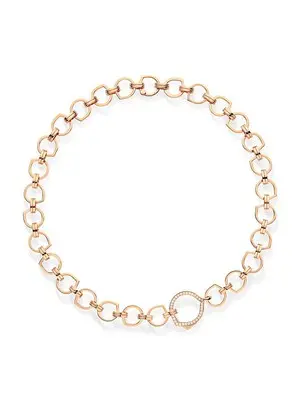 REPOSSI Antifer 18k & 0.4 Tcw Diamond Chain Necklace - Rose Gold