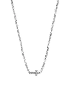 Saks Fifth Avenue Collection Collection Diamond & 925 Sterling Cross Necklace - Silver