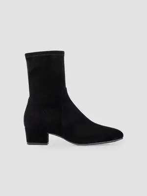 Aquatalia Stassi Suede Ankle Boots - Black