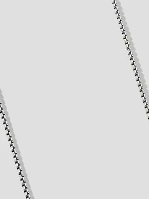David Yurman Box Chain Necklace In Sterling 2.7mm