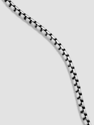 David Yurman Box Chain Necklace In Sterling 2.7mm