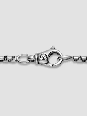 David Yurman Box Chain Necklace In Sterling 2.7mm