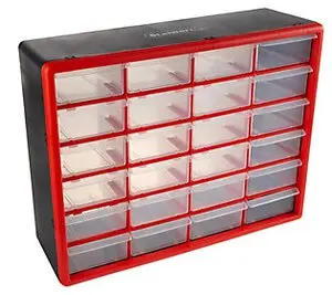 STALWART 24 Plastic Drawers Organizer Compart Ment Storage - One-color