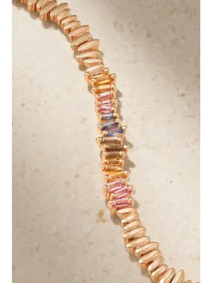 SUZANNE KALAN 18-karat Rose Sapphire Bracelet