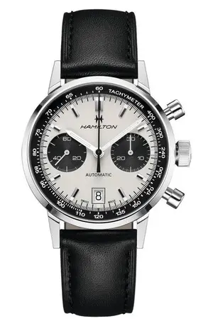 Hamilton American Classic Intra-matic Automatic Chronograph Strap Watch - White