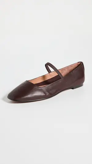 Madewell The Greta Ballet Flats - Chocolate Raisin