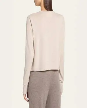LISA YANG Ida Cashmere Crewneck Sweater - Black