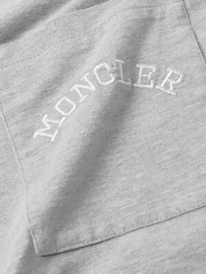 Moncler Logo-embroidered Cotton-blend Jersey T-shirt