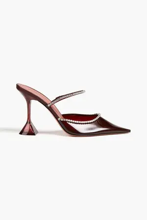 Amina Muaddi Pointed Toe Mules Clogs For Women