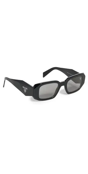 Prada 0pr 17ws Sunglasses - Blk/grey Mirror Int Silver