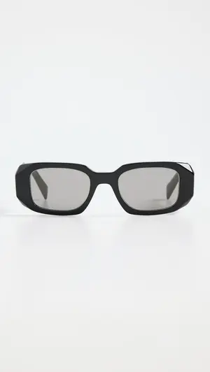 Prada 0pr 17ws Sunglasses - Blk/grey Mirror Int Silver