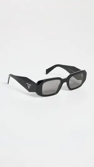 Prada 0pr 17ws Sunglasses - Blk/grey Mirror Int Silver