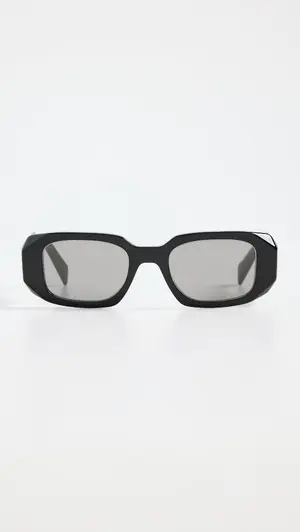 Prada 0pr 17ws Sunglasses - Blk/grey Mirror Int Silver
