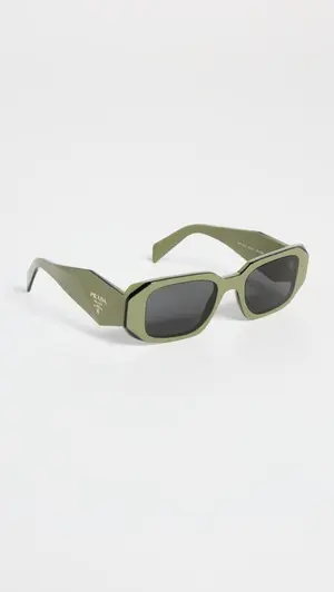 Prada Prada 0pr 17ws Sunglasses Sage/black /dark Grey