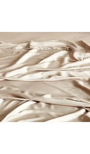 ETTITUDE Signature Sateen Duvet Cover In Cloud In Ivory - Sand