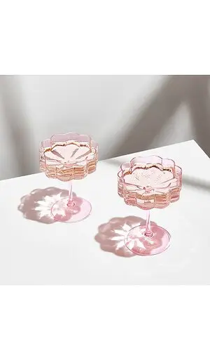 FAZEEK Wave Coupe Glasses Set Of 2