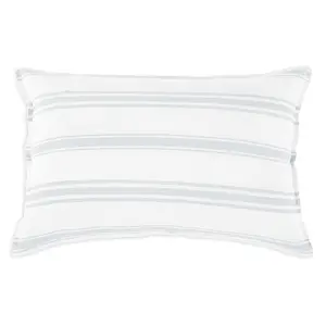 POM POM AT HOME Jackson Big Pillow - White/ocean