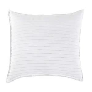 POM POM AT HOME Blake Euro Sham - White/ocean