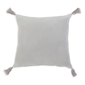 POM POM AT HOME Bianca Square Decorative Pillow - Light Grey