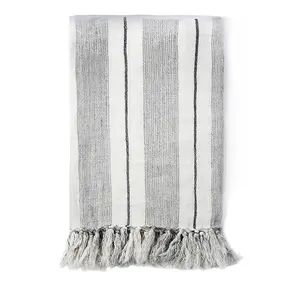 POM POM AT HOME Laguna Blanket, King - Grey/charcoal