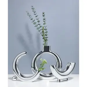 NAMBE Half Moon Vase - Silver