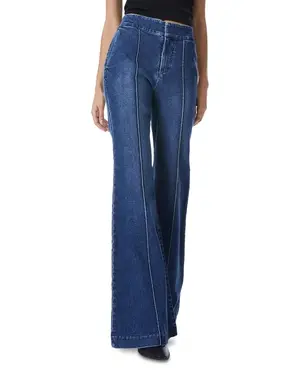 Alice + Olivia Dylan High-waist Wide-leg Jeans